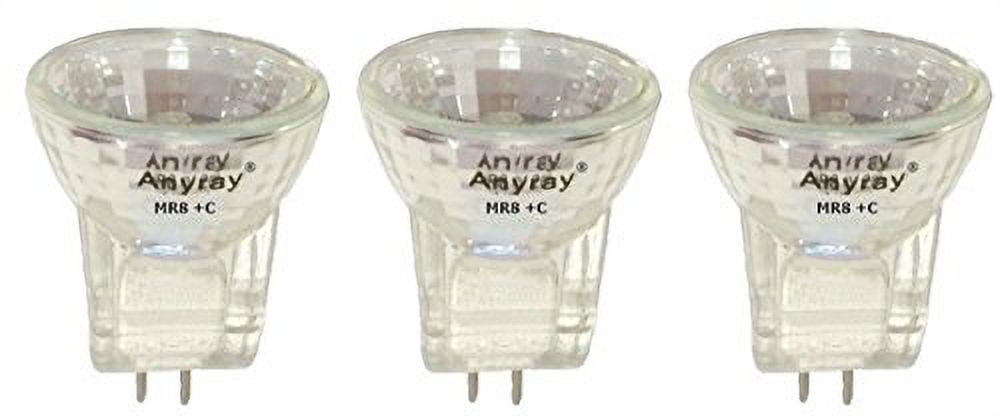 Anyray MR8 +C Halogen 10 w Light Bulbs, (3 Pack) - Walmart.com