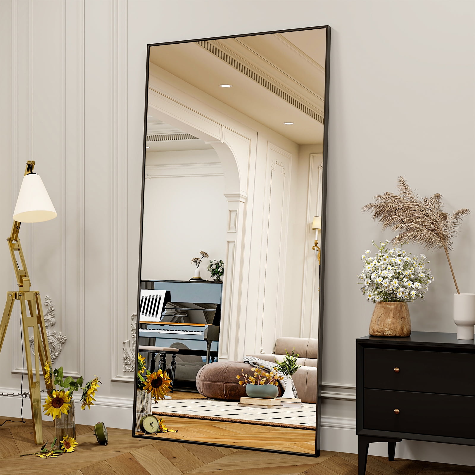 Anyrose 31"x72" Full Length Dressing Mirror Rectangled Floor Standing ...