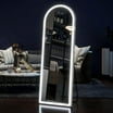 BEAUTYPEAK 64" x 21" LED Arched Full Length Mirror Standing Floor ...