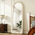 Anyrose 63"x24" Arched Full Length Mirror Round-Edge Floor Mirror With ...