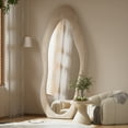 ANYROSE 63x24 Full Length Cloud Mirror with Flannel Frame, White ...
