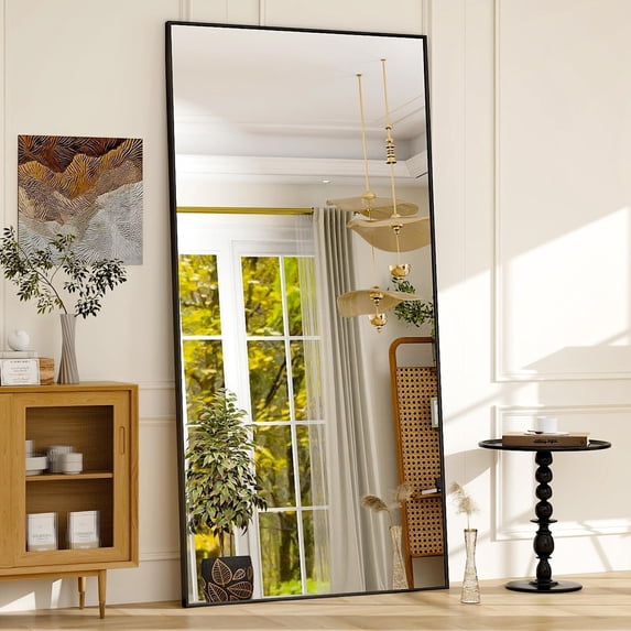 Anyrose 76.1"x34.2" Rectangle Floor Mirror Full Length Mirror with ...