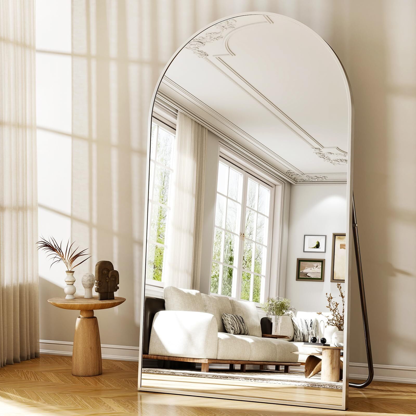 Anyrose 76"x34" Arched Large Full Length Mirror Floor Mirrors Wall ...