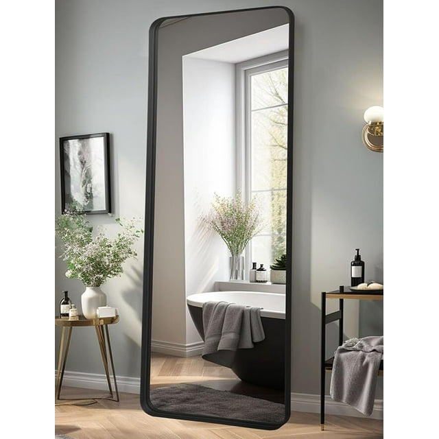 Anyrose Rectangle Mirror Full Length 21" x 64" Large Floor Mirror Metal ...