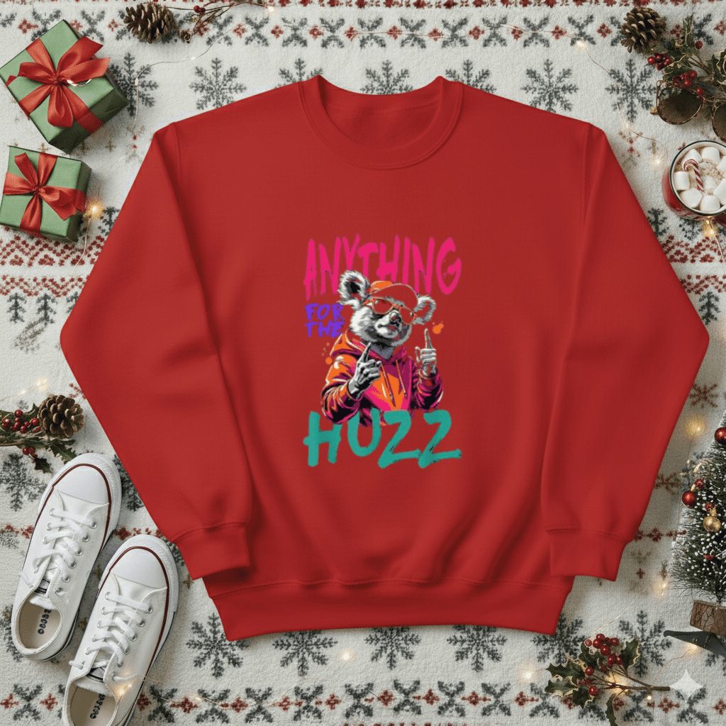 Anything For The Huzz Cute Couple Humor Trendy Fun Quote Sweatshirt, up ...