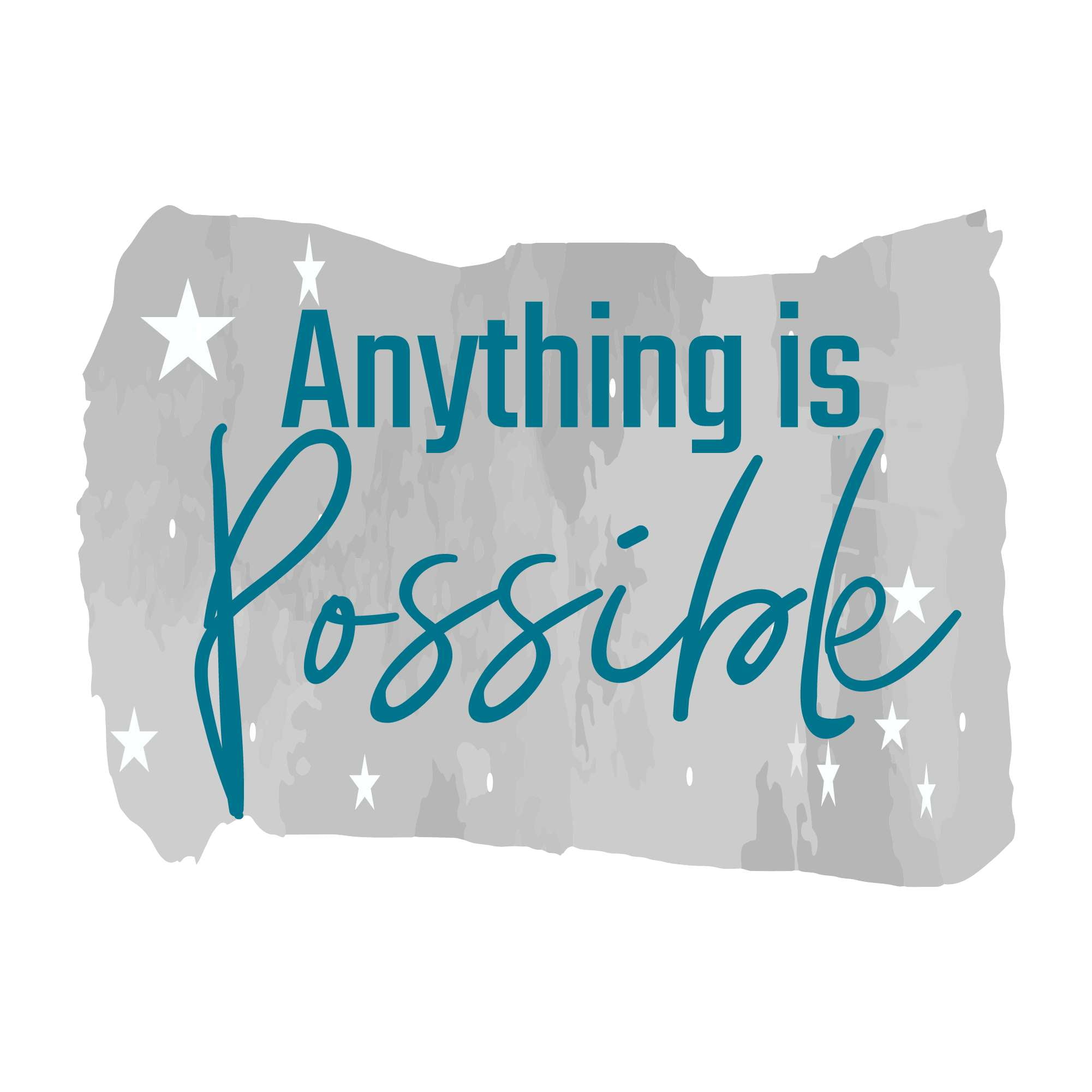 Anything Is Possible Inspirational Quote Decal Motivating Wall Design ...