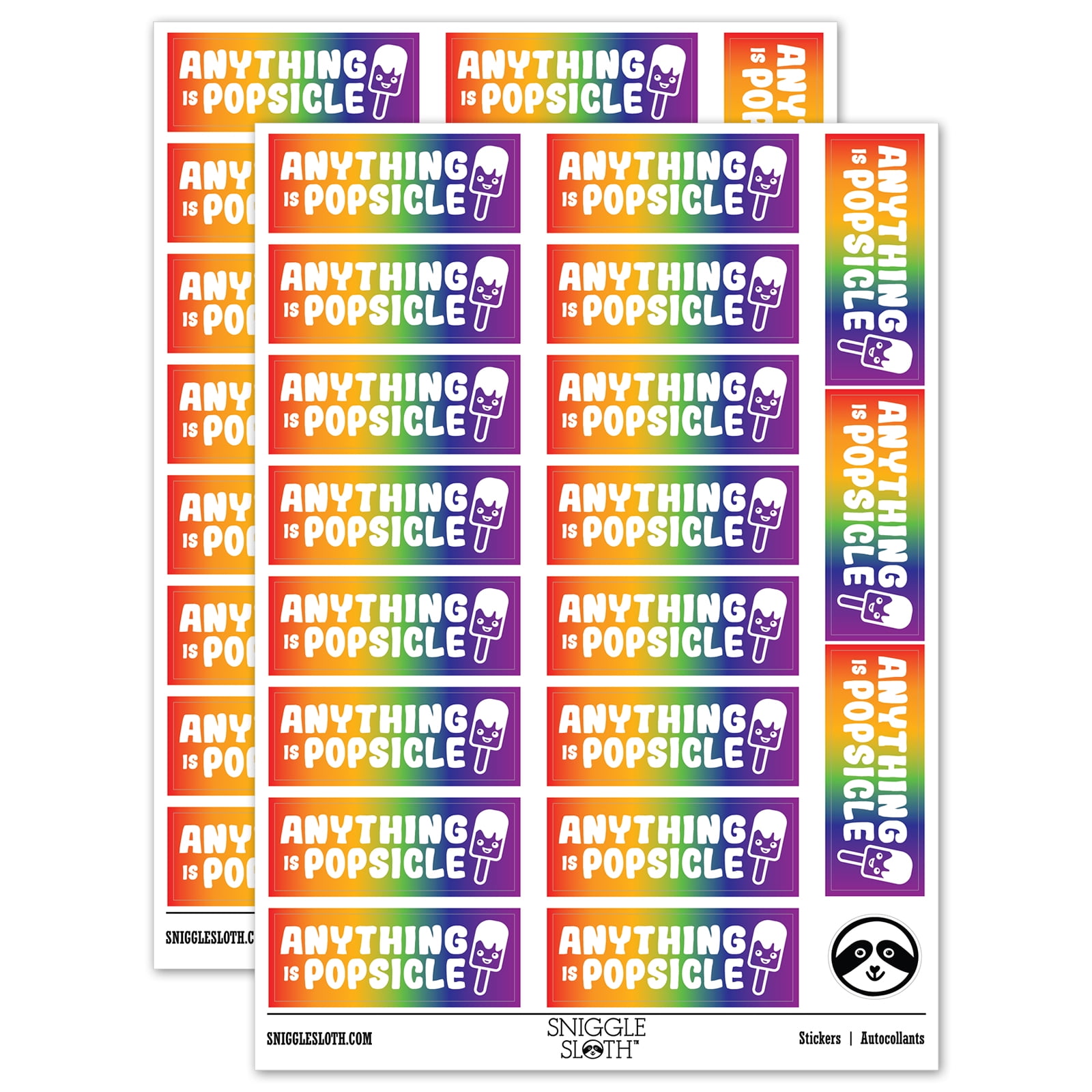 Anything is Popsicle Possible Teacher Student School Sticker Set ...