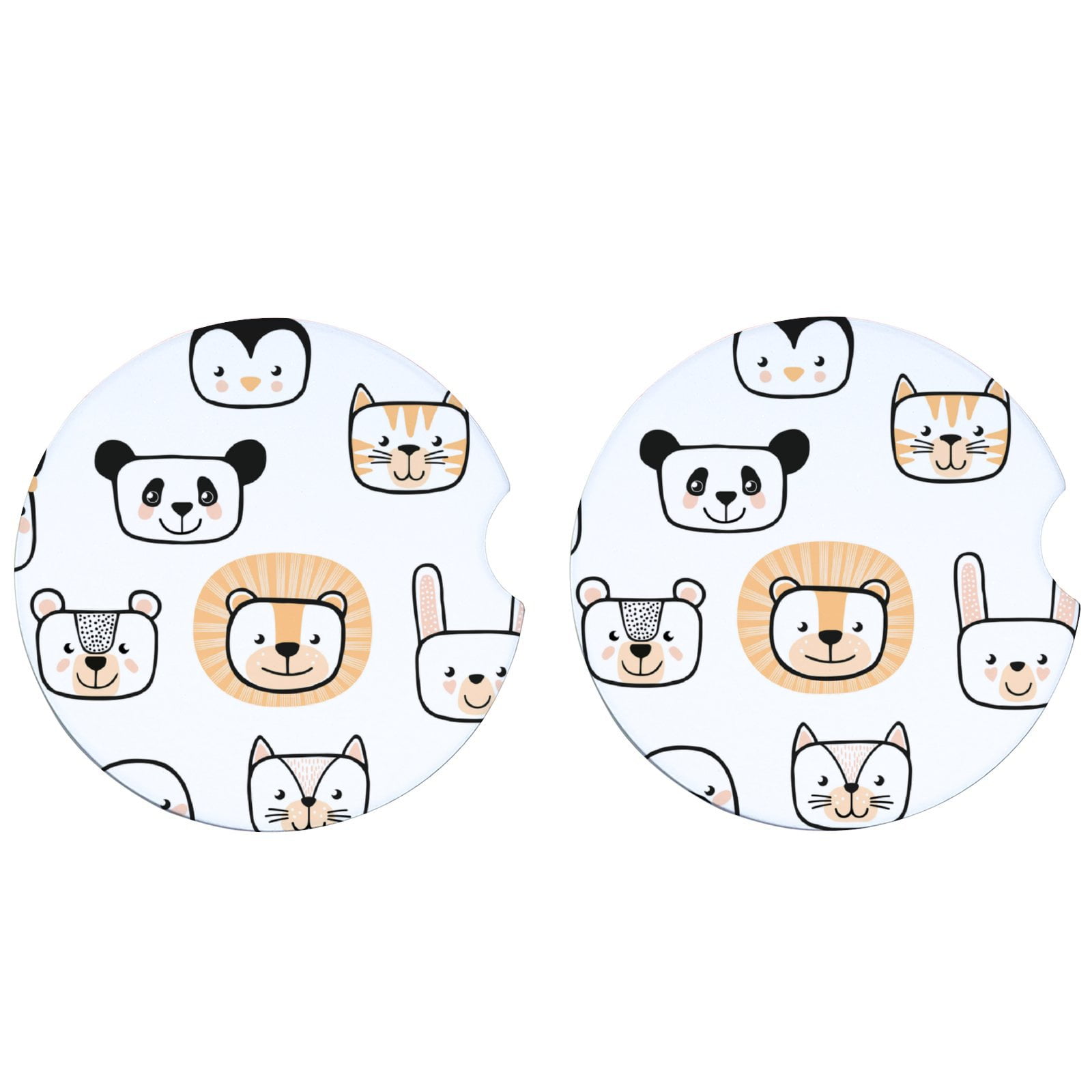 Anyway.go 4pcs Car Cup Holder Coasters,Drink Cup Holder Coasters Gift ...