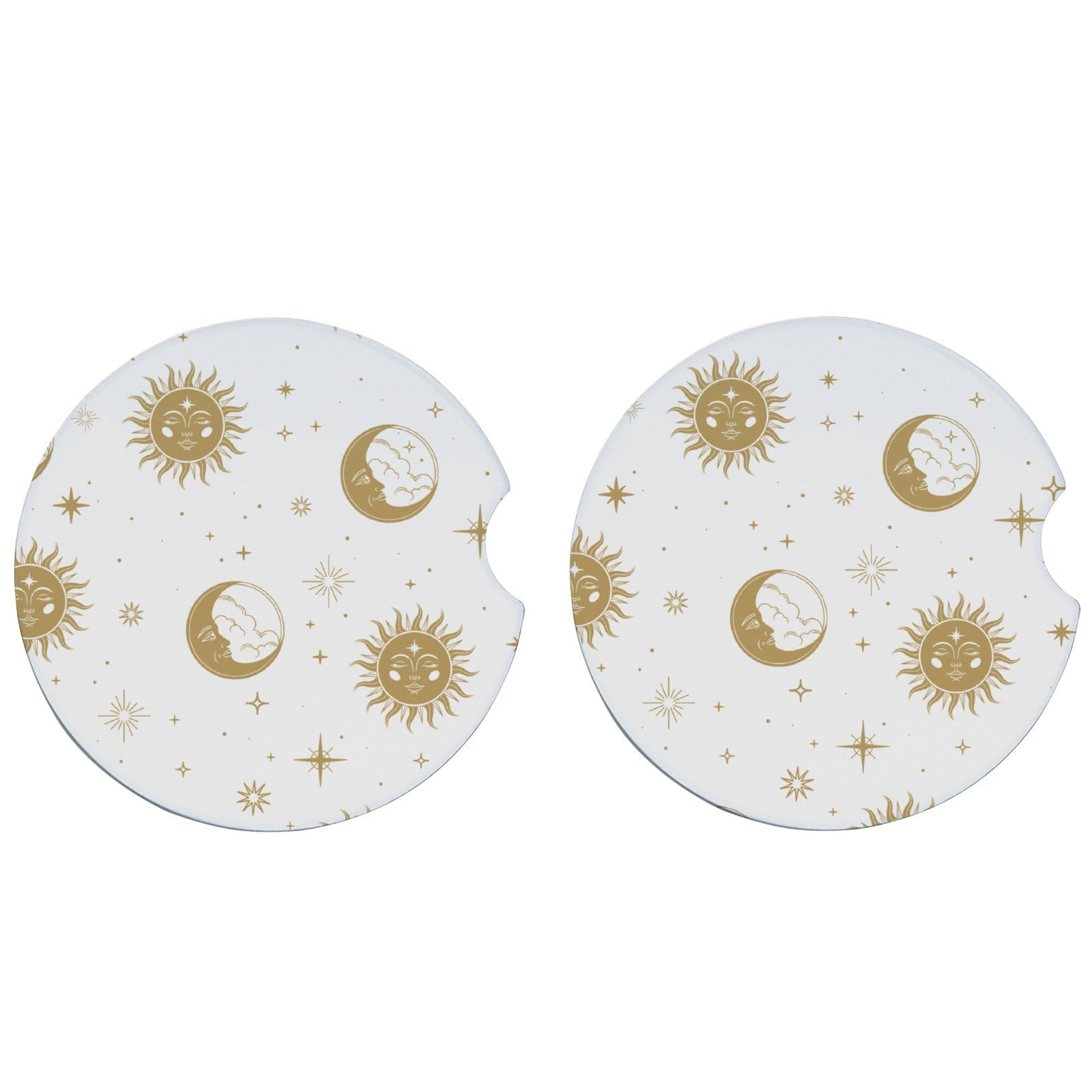 Anyway.go Car Coasters 2 Pack Drinks Absorbent Ceramic Stone Car ...