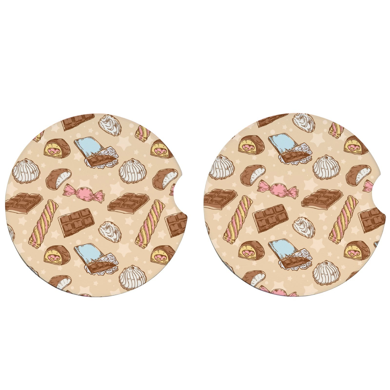 Anyway.go Car Coasters 6 Pack Drinks Absorbent Ceramic Stone Car ...