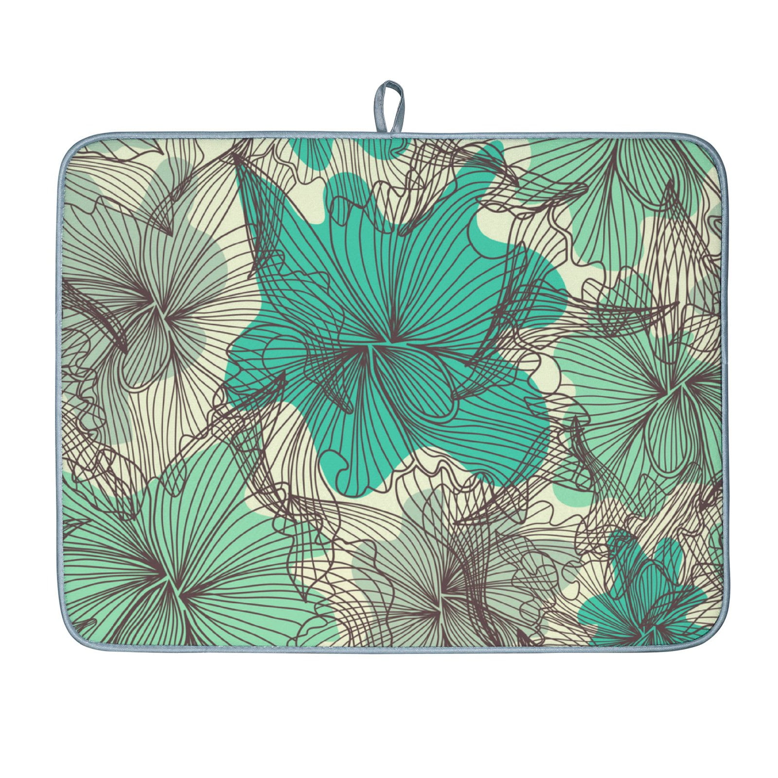 Anyway.go Dish Drying Mat Absorbent Reversible Drying Pad Dish Drainer ...