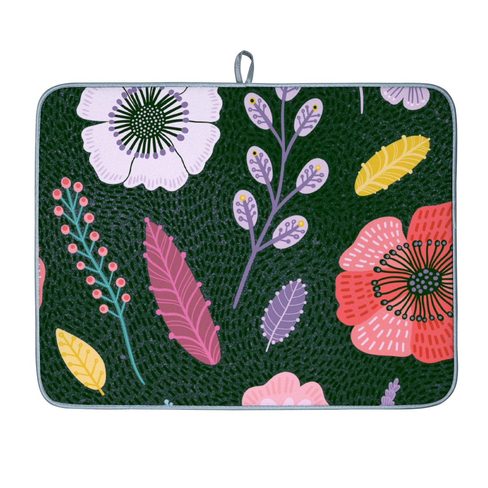 Anyway.go Dish Drying Mat Absorbent Reversible Drying Pad Dish Drainer ...