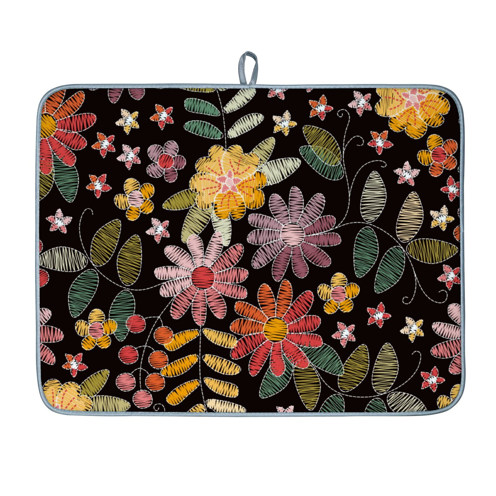 Anyway.go Dish Drying Mat Absorbent Reversible Drying Pad Dish Drainer ...