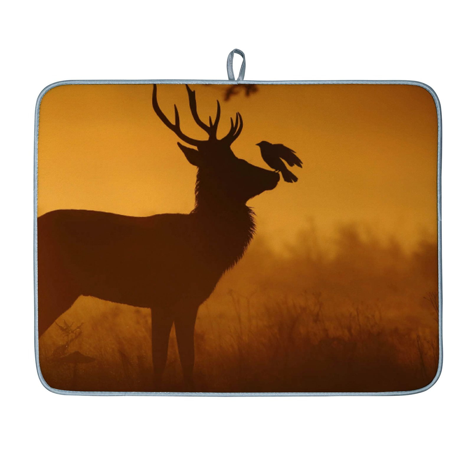 Anyway.go Dish Drying Mat Absorbent Reversible Drying Pad Dish Drainer ...