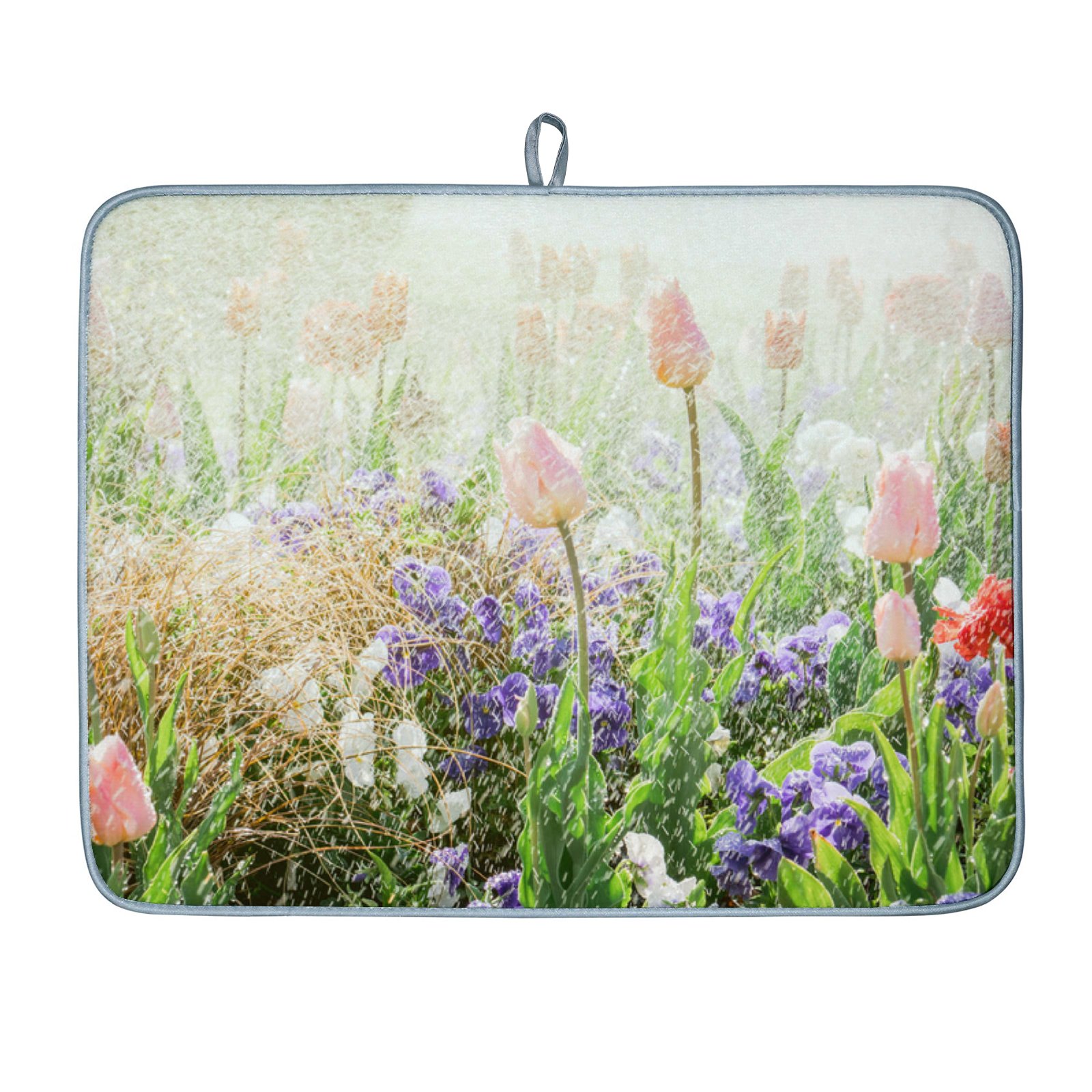 Anyway.go Dish Drying Mat Absorbent Reversible Drying Pad Dish Drainer ...