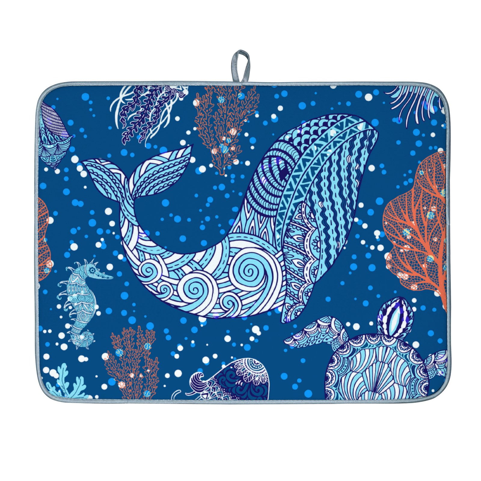 Anyway.go Dish Drying Mat Absorbent Reversible Drying Pad Dish Drainer ...