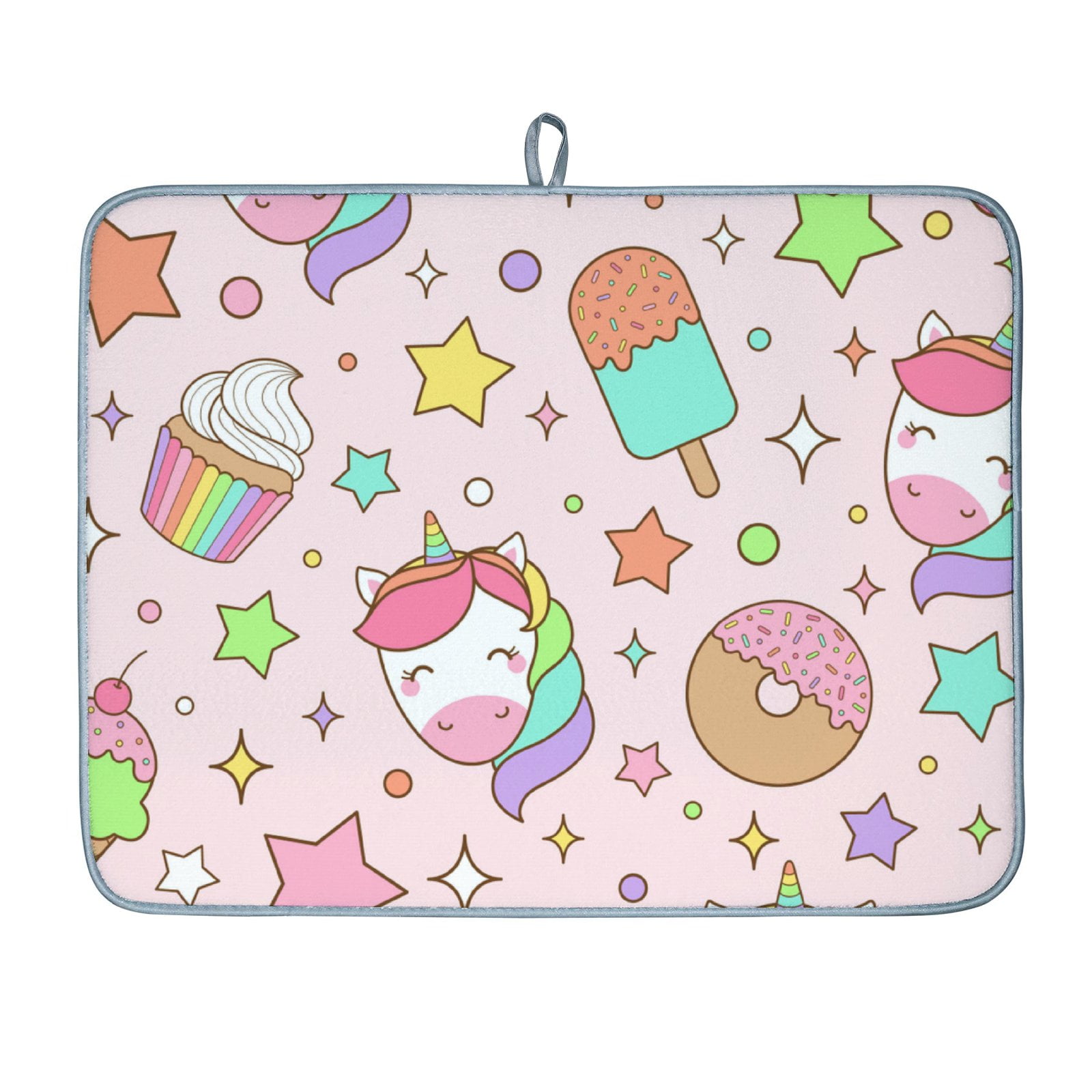 Anyway.go Dish Drying Mat for Kitchen Counter, Absorbent Reversible ...