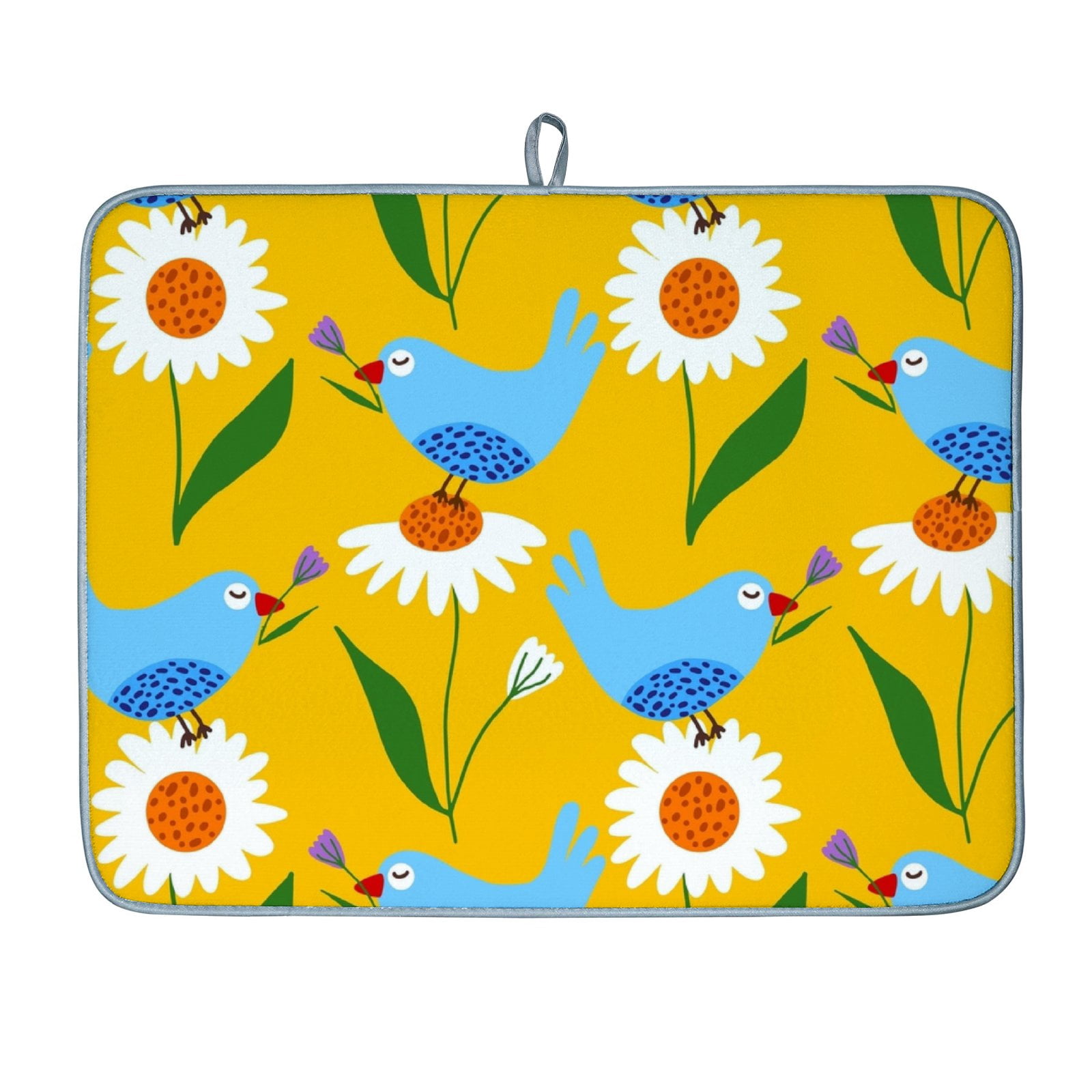Anyway.go Dish Drying Mat for Kitchen Counter, Absorbent Reversible ...