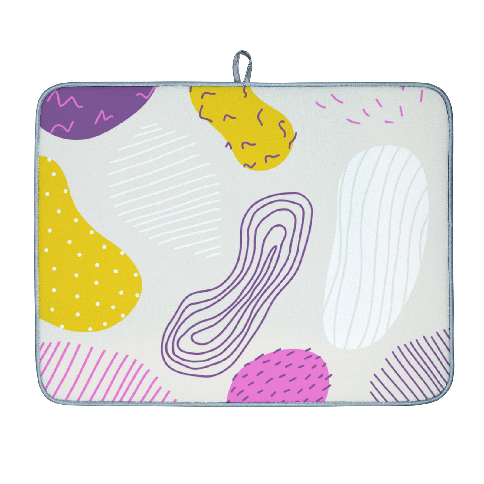Anyway.go Dish Drying Mat for Kitchen Counter, Absorbent Reversible ...