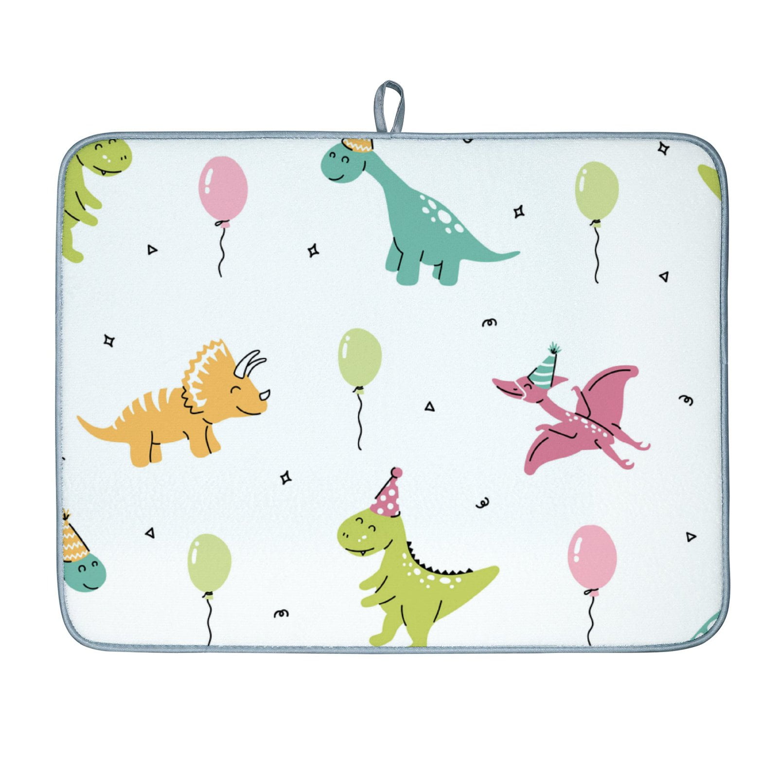 Anyway.go Dish Drying Mat for Kitchen Counter, Absorbent Reversible ...