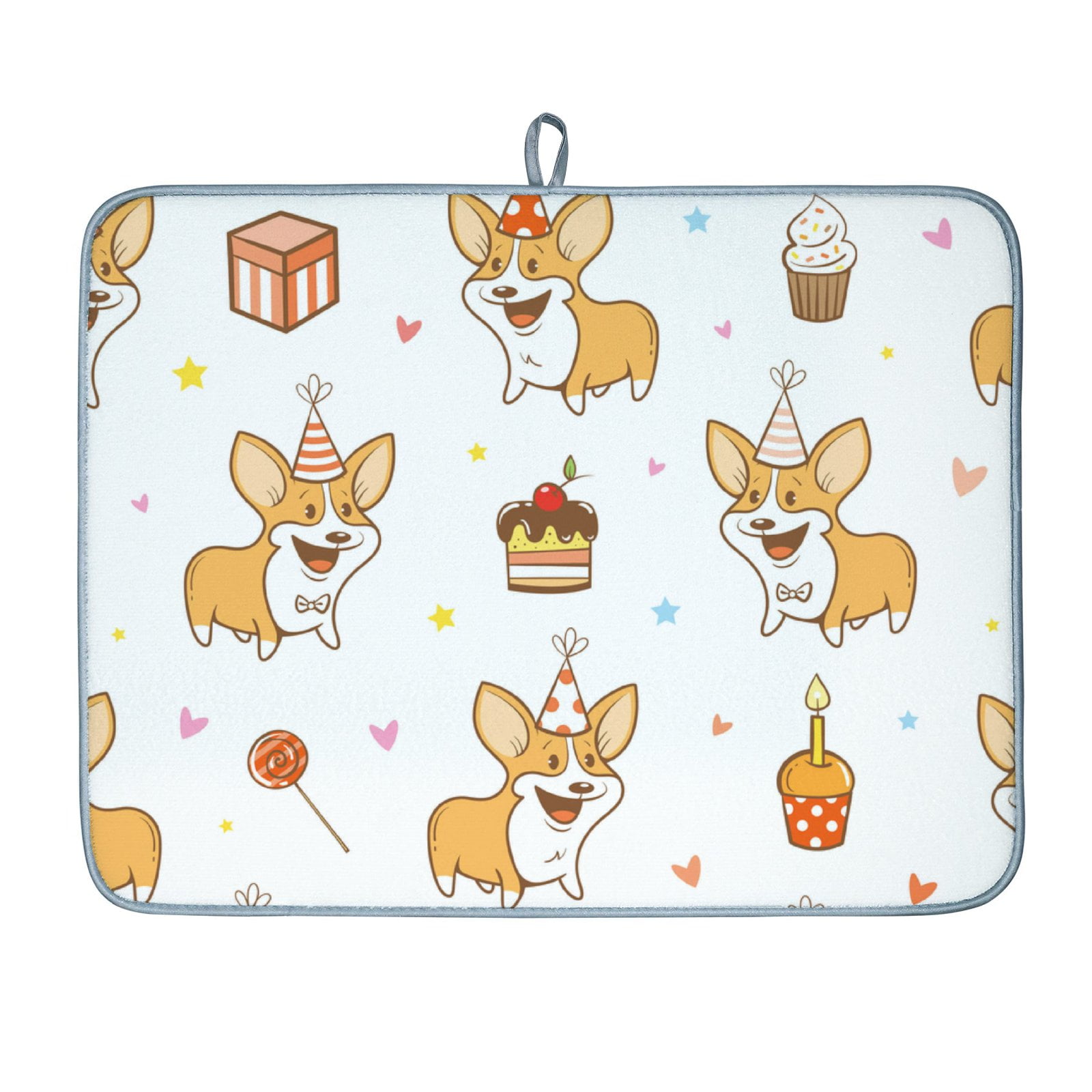 Anyway.go Dish Drying Mat for Kitchen Counter, Absorbent Reversible ...