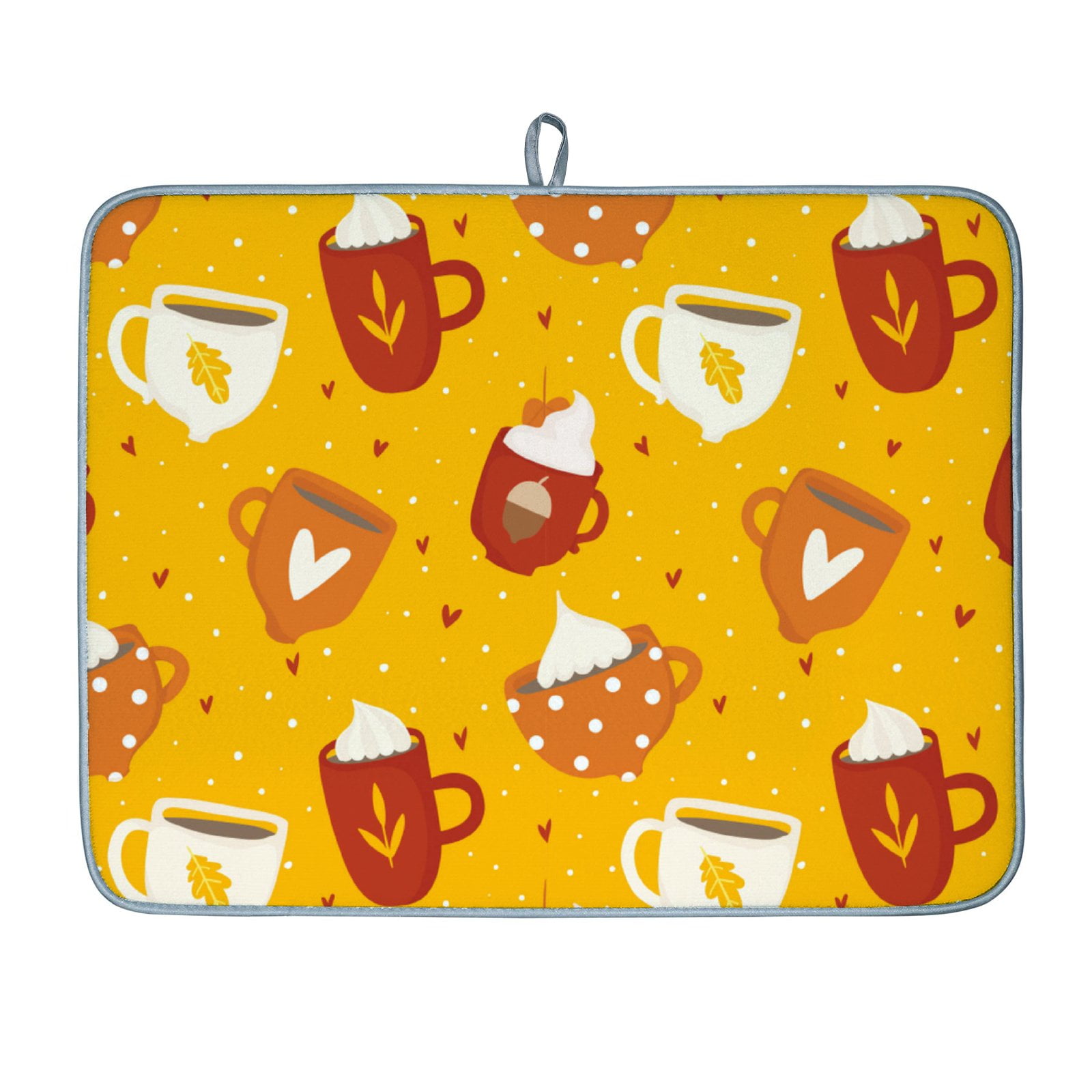 Anyway.go Dish Drying Mat for Kitchen Counter, Absorbent Reversible ...