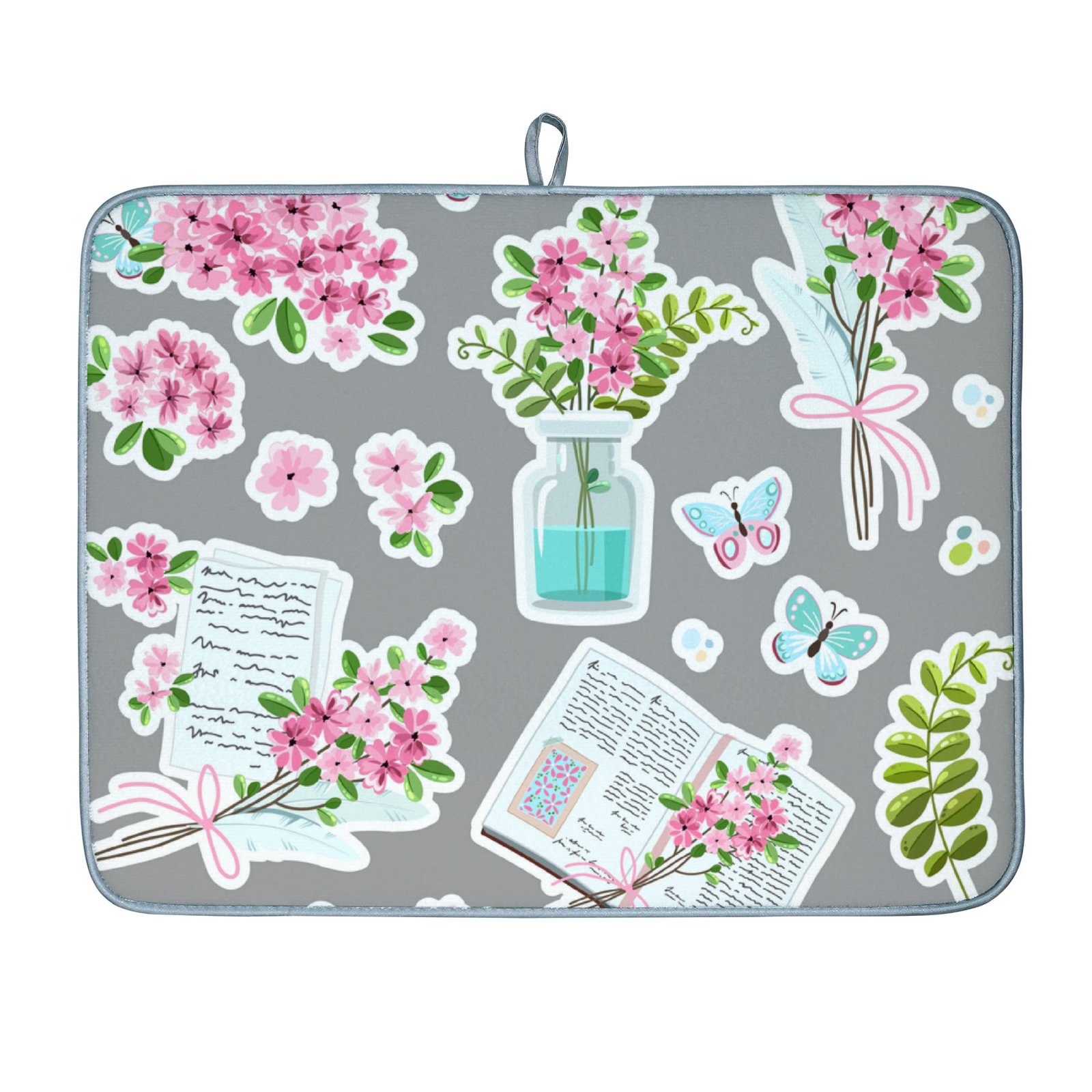 Anyway.go Dish Drying Mat for Kitchen Counter, Absorbent Reversible ...