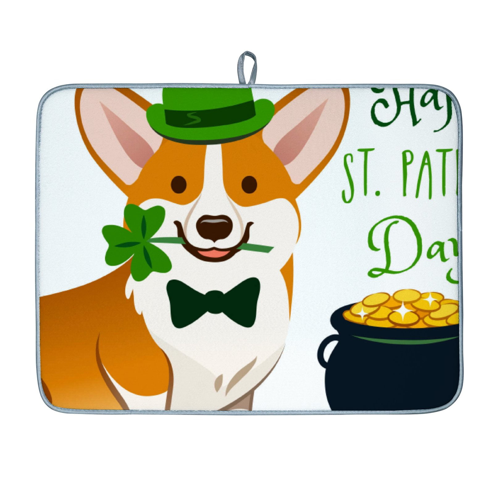 Anyway.go Dish Drying Mat for Kitchen Counter, Absorbent Reversible ...