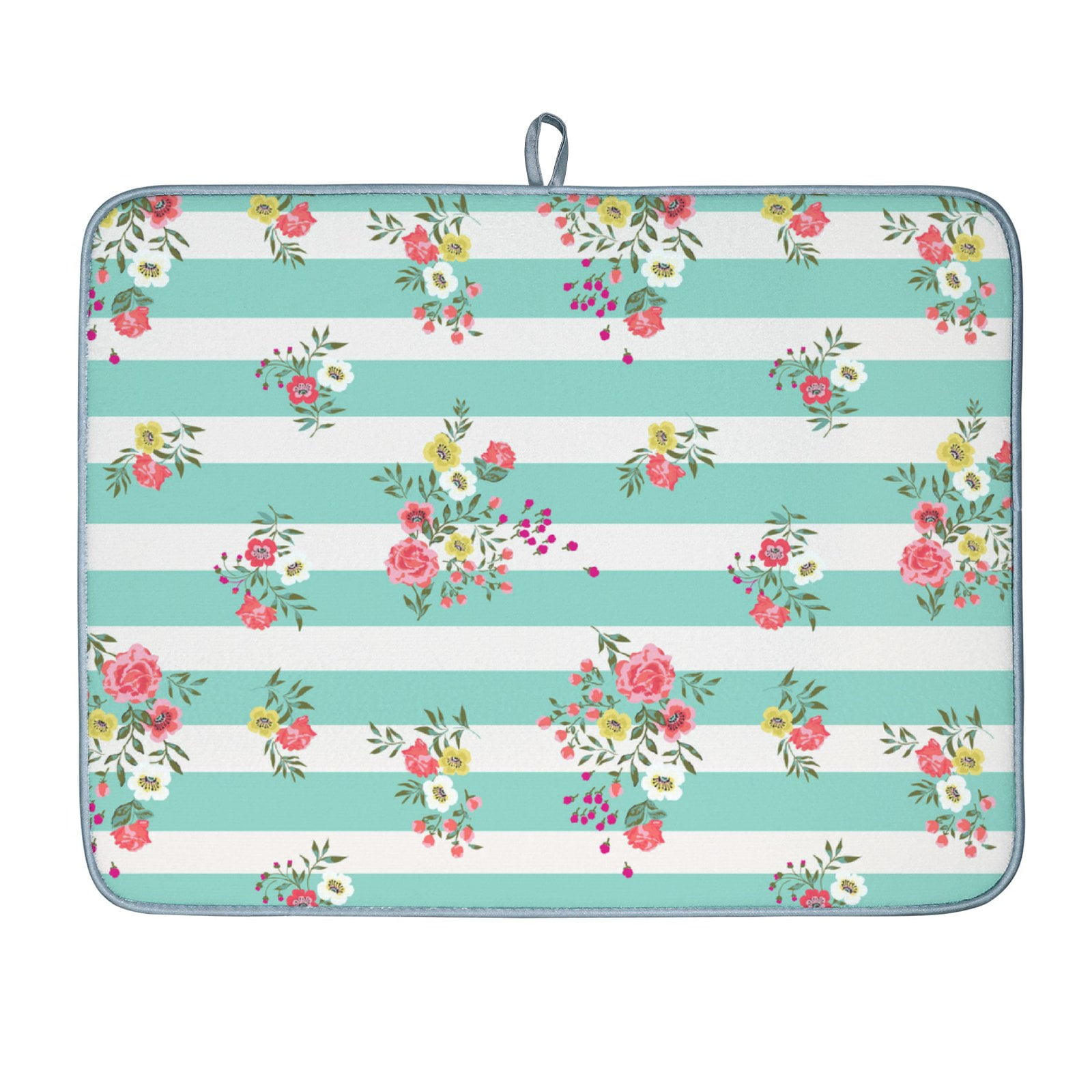 Anyway.go Dish Drying Mat for Kitchen Counter, Absorbent Reversible ...