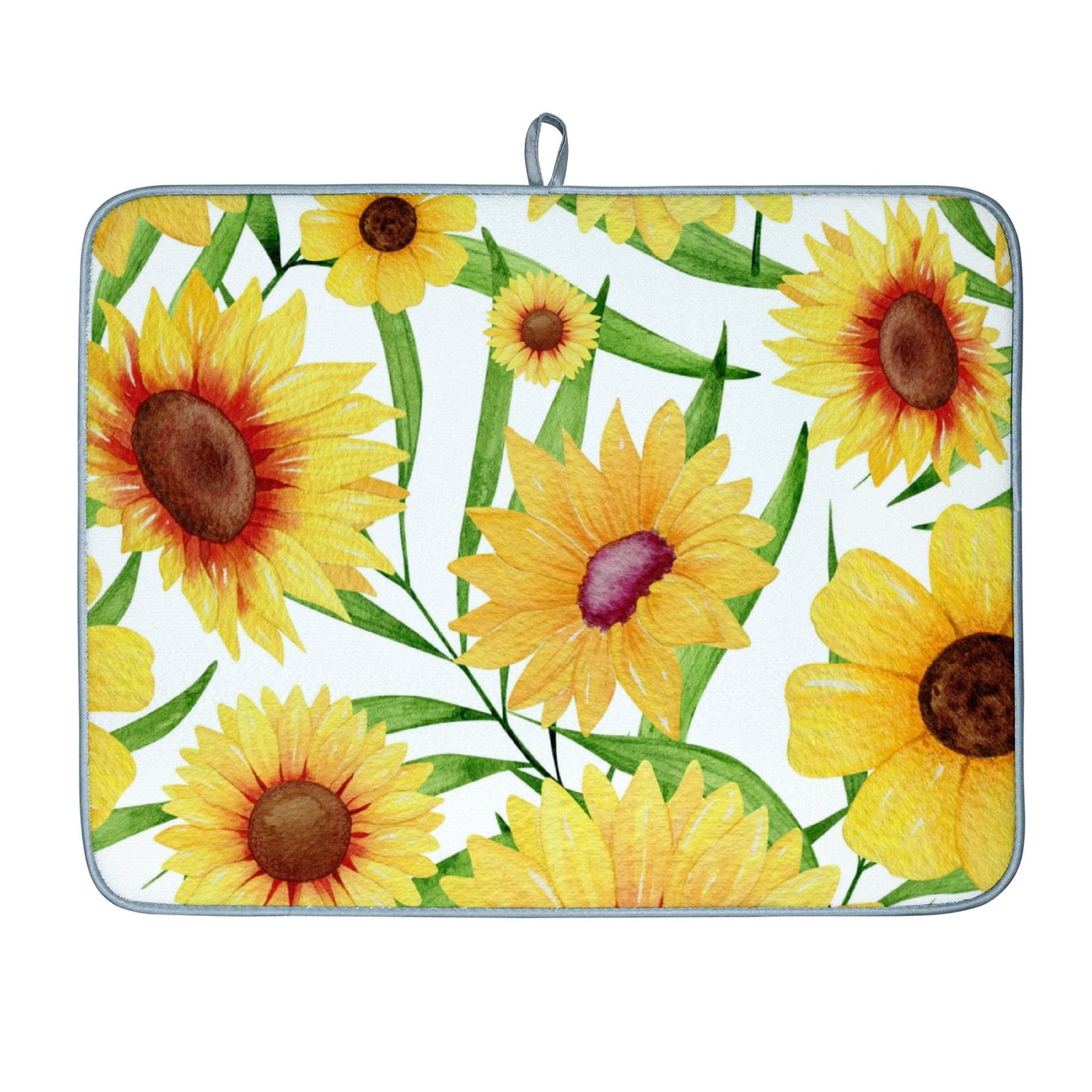 Anyway.go Dish Drying Mat for Kitchen Counter, Absorbent Reversible ...