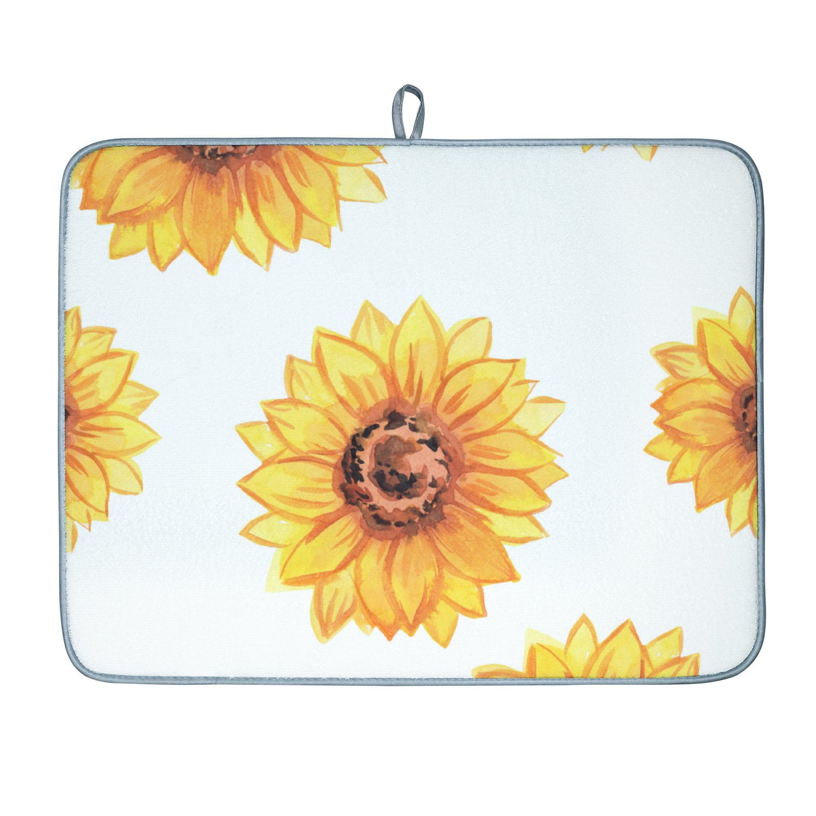 Anyway.go Dish Drying Mat for Kitchen Counter, Absorbent Reversible ...