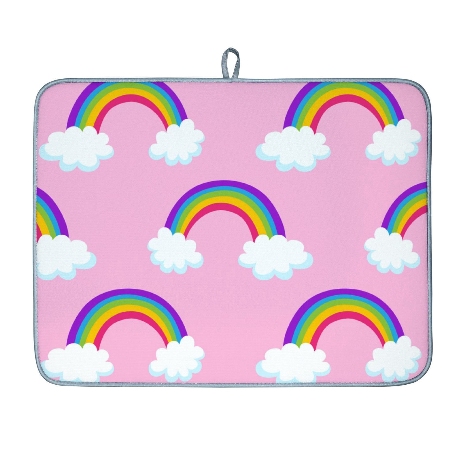 Anyway.go Dish Drying Mat for Kitchen Counter, Absorbent Reversible ...