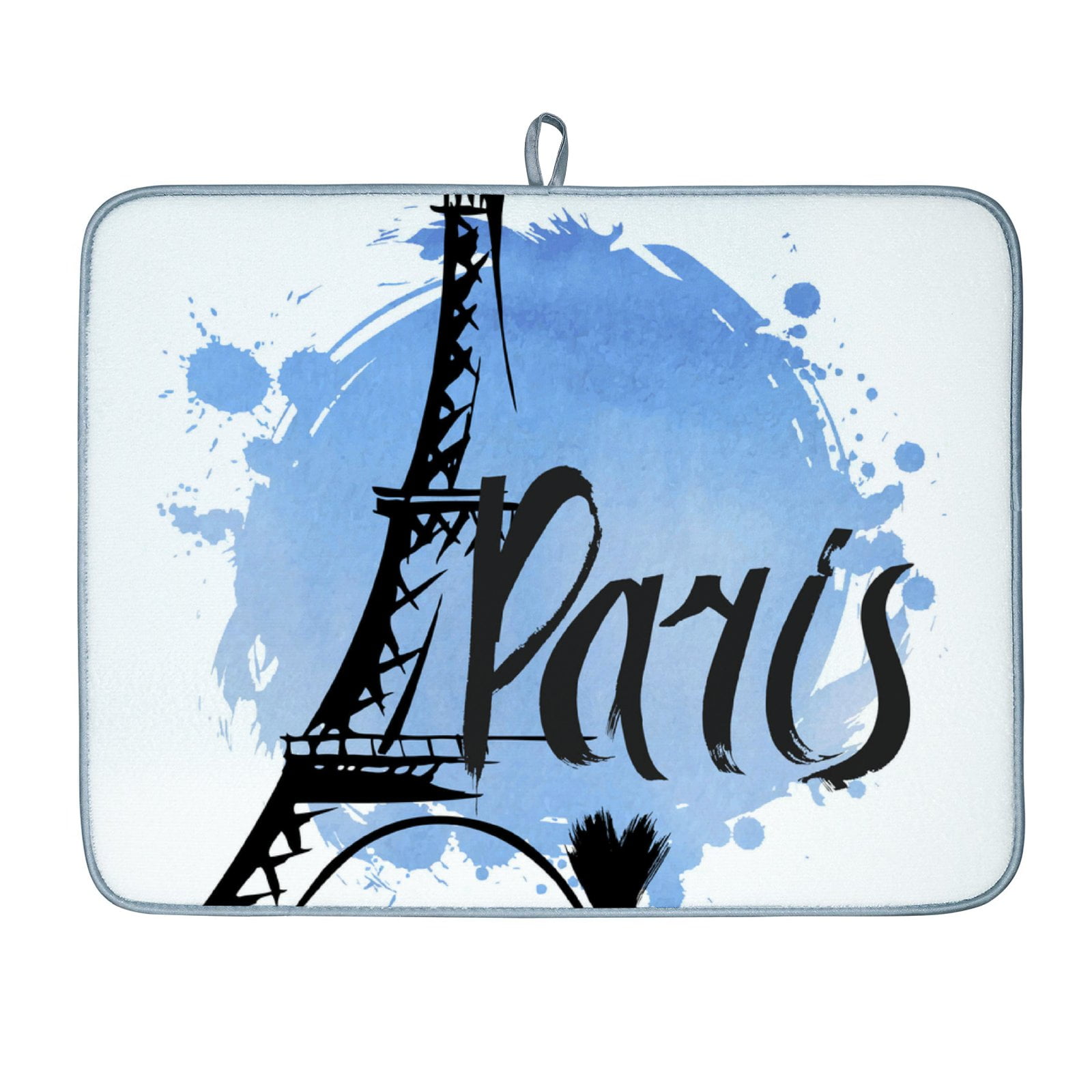 Anyway.go Dish Drying Mat for Kitchen Counter, Absorbent Reversible ...