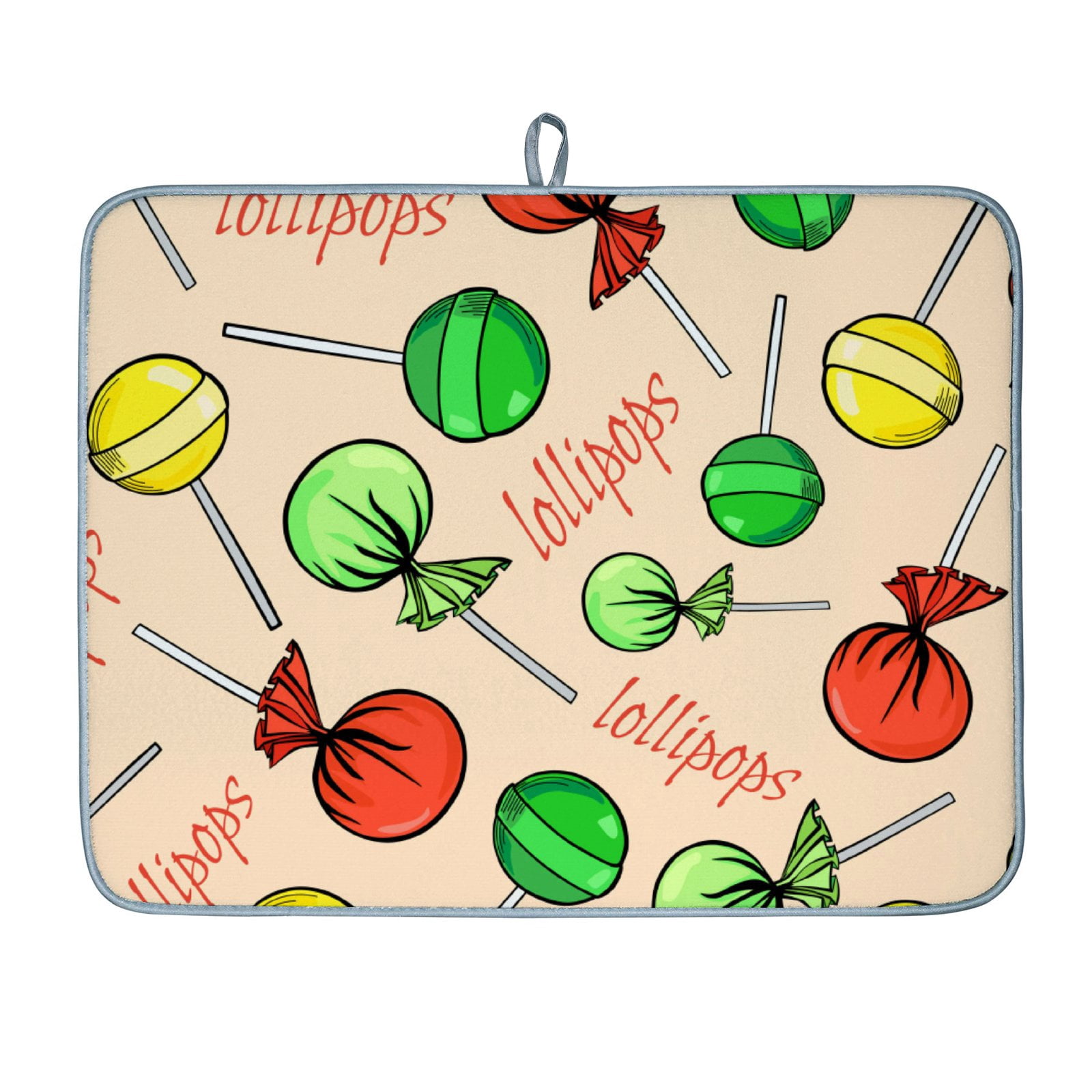 Anyway.go Dish Drying Mat for Kitchen Counter, Absorbent Reversible ...