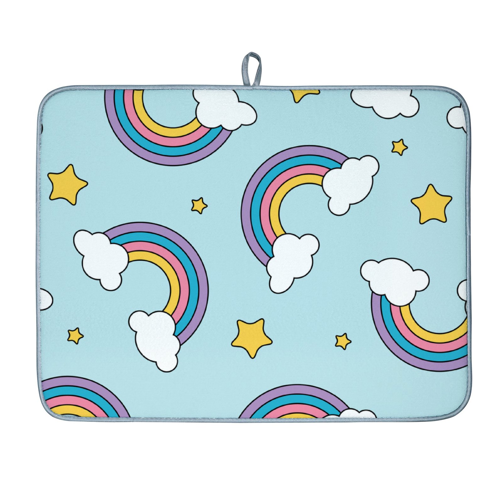 Anyway.go Dish Drying Mat for Kitchen Counter, Absorbent Reversible ...