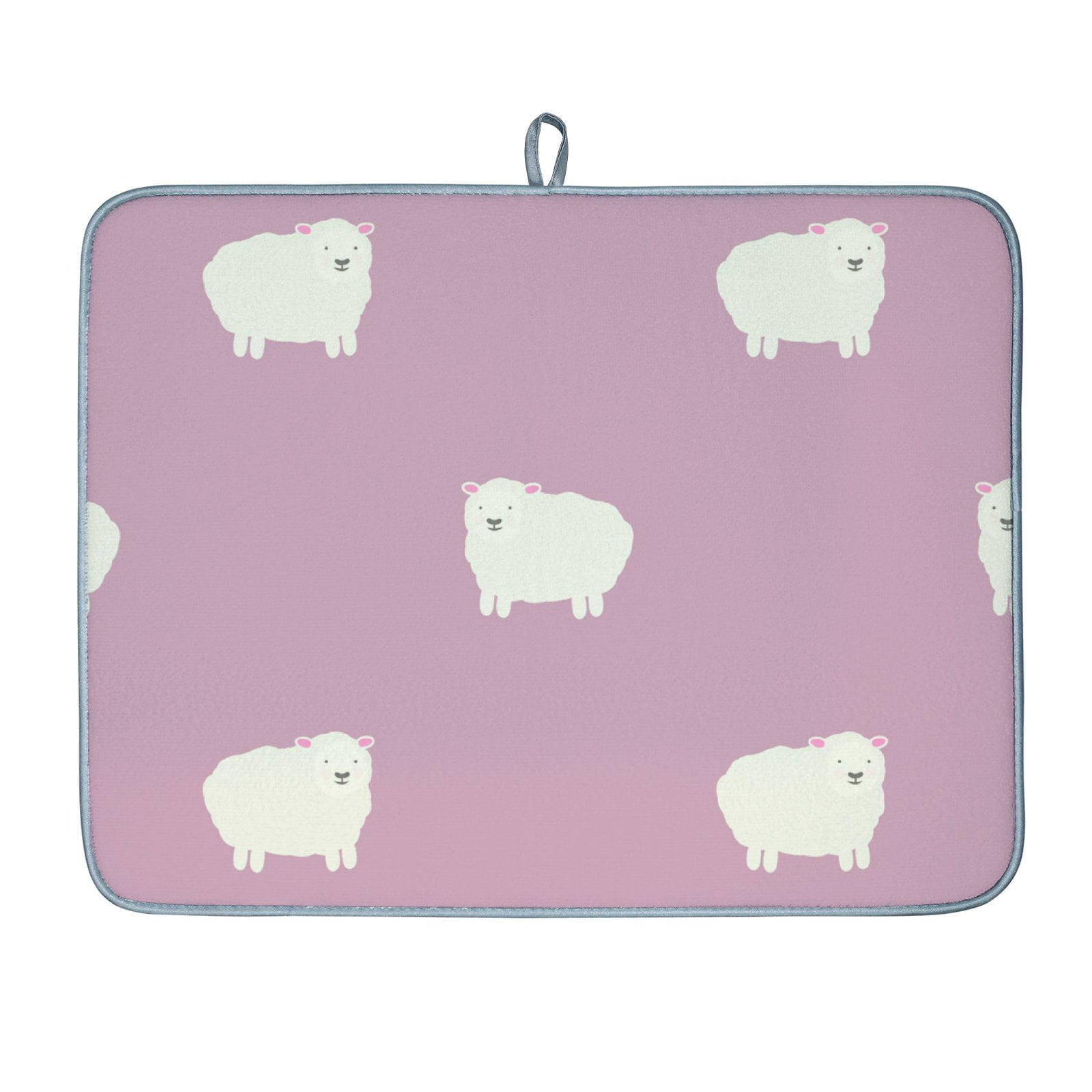 Anyway.go Dish Drying Mat for Kitchen Counter, Absorbent Reversible ...