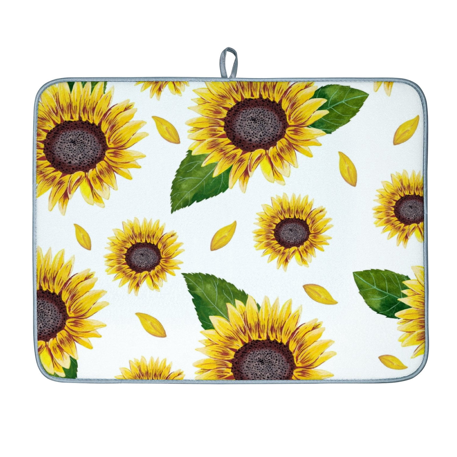 Anyway.go Dish Drying Mat for Kitchen Counter, Absorbent Reversible ...
