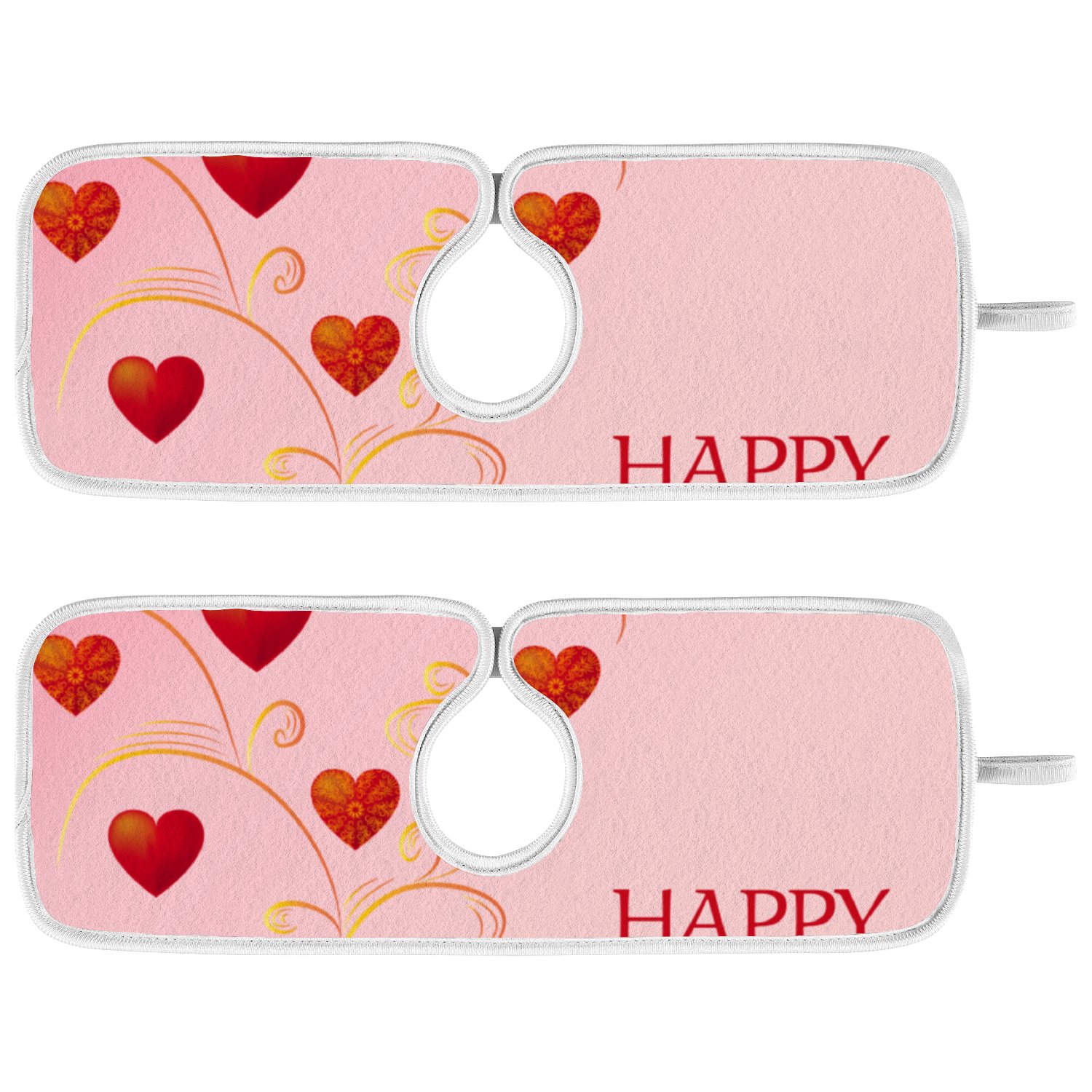 Anyway.go Faucet Absorbent Mat of 2 Pack, Long Kitchen Faucet Water ...