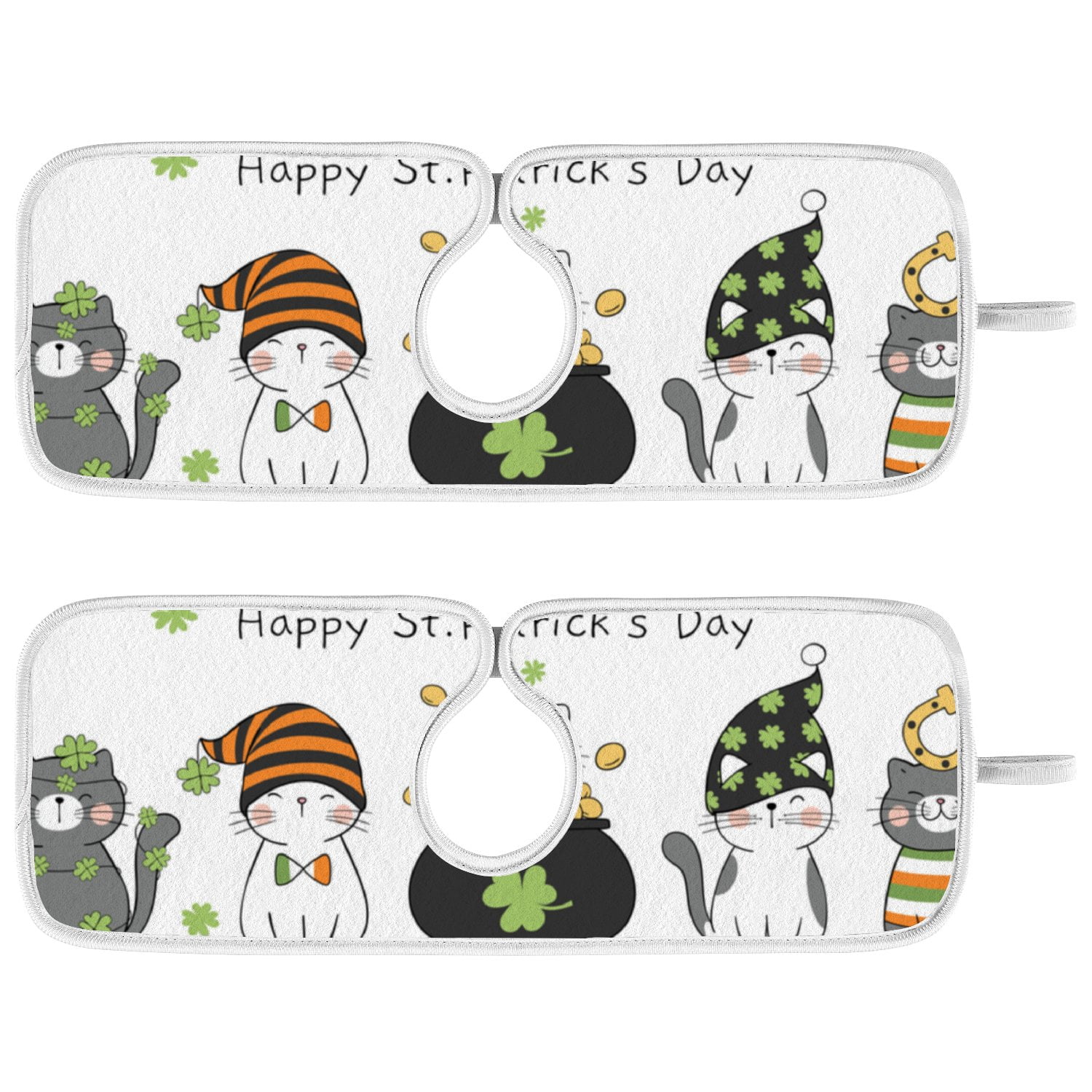 Anyway.go Faucet Absorbent Mat of 2 Pack, Long Kitchen Faucet Water ...