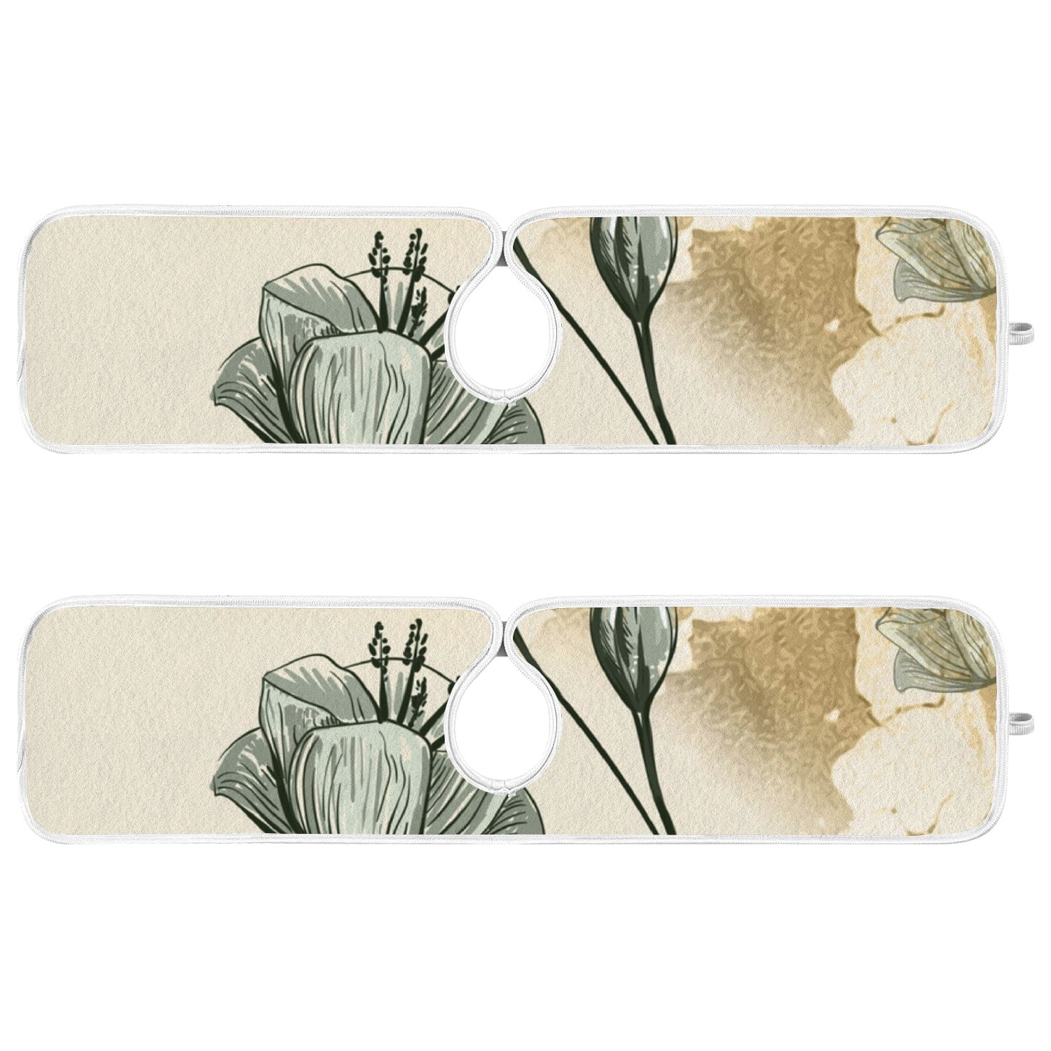 Anyway.go Faucet Absorbent Mat of 2 Pack, Long Kitchen Faucet Water ...