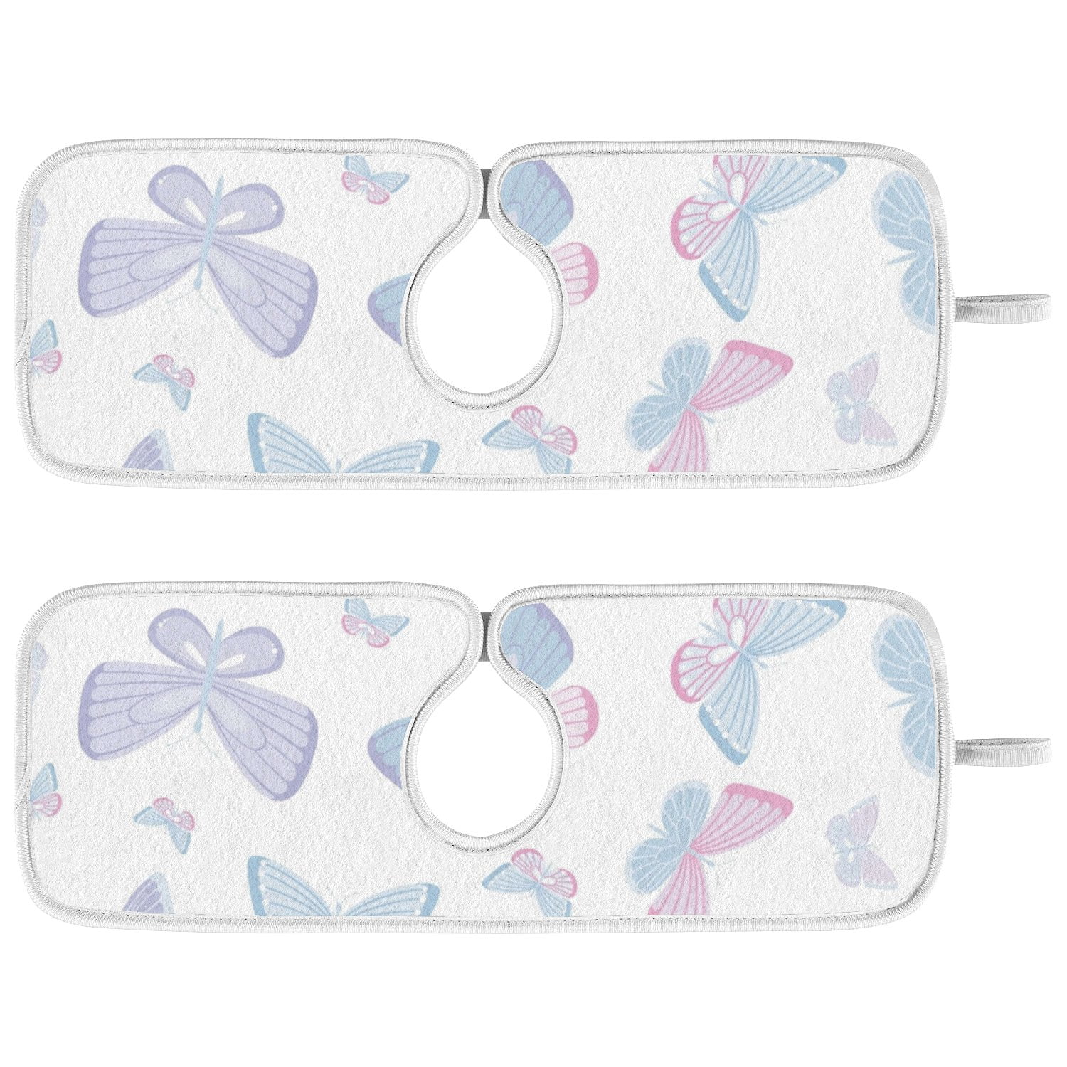 Anyway.go Faucet Absorbent Mat of 2 Pack, Long Kitchen Faucet Water ...