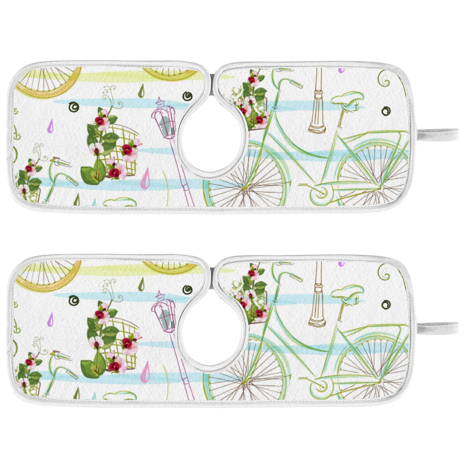 Anyway.go Faucet Absorbent Mat of 2 Pack, Long Kitchen Faucet Water ...