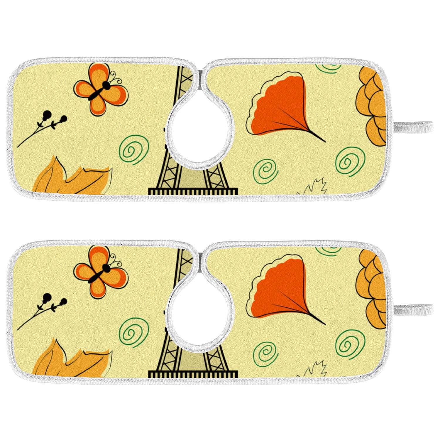 Anyway.go Faucet Absorbent Mat of 2 Pack, Long Kitchen Faucet Water ...