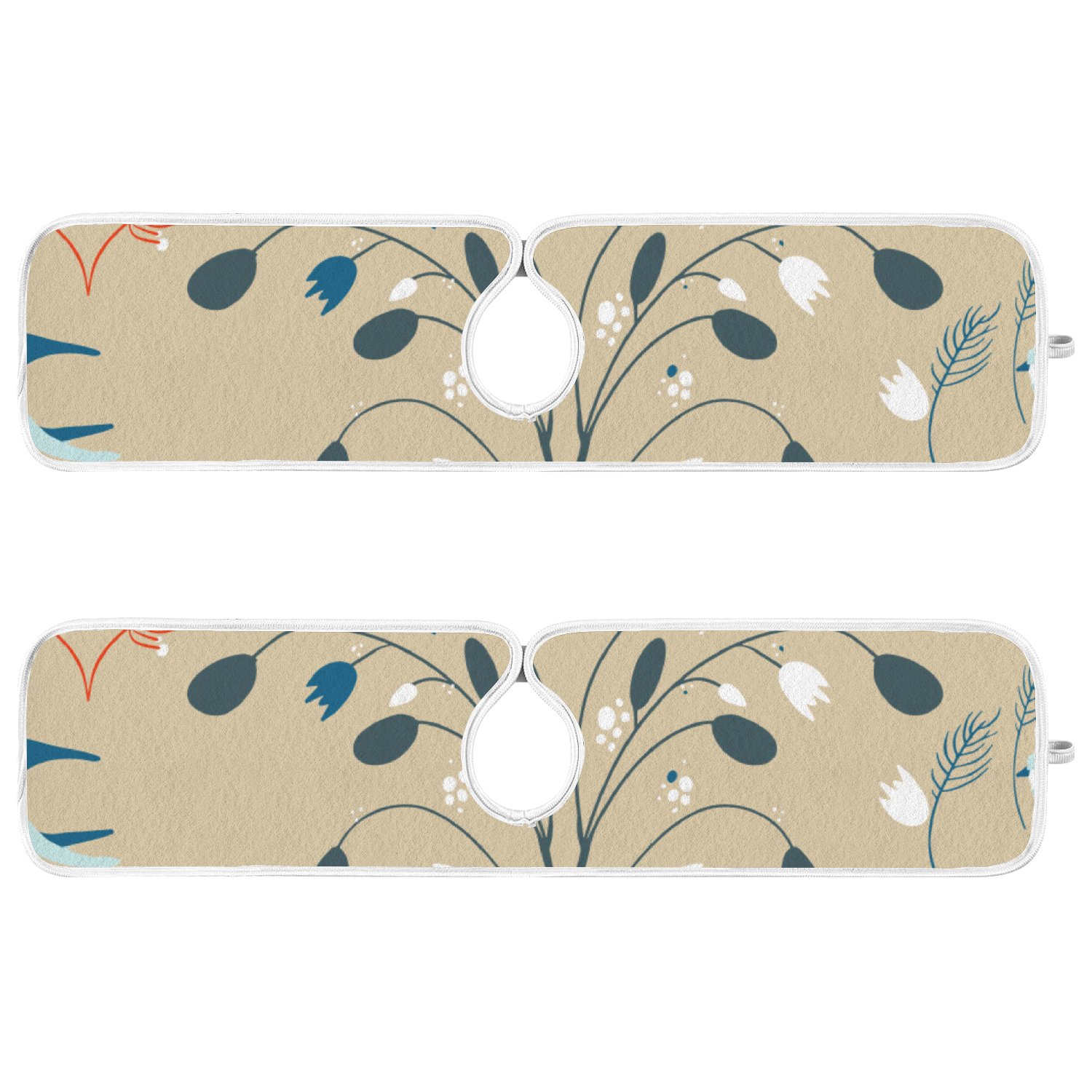 Anyway.go Faucet Absorbent Mat of 2 Pack, Long Kitchen Faucet Water ...