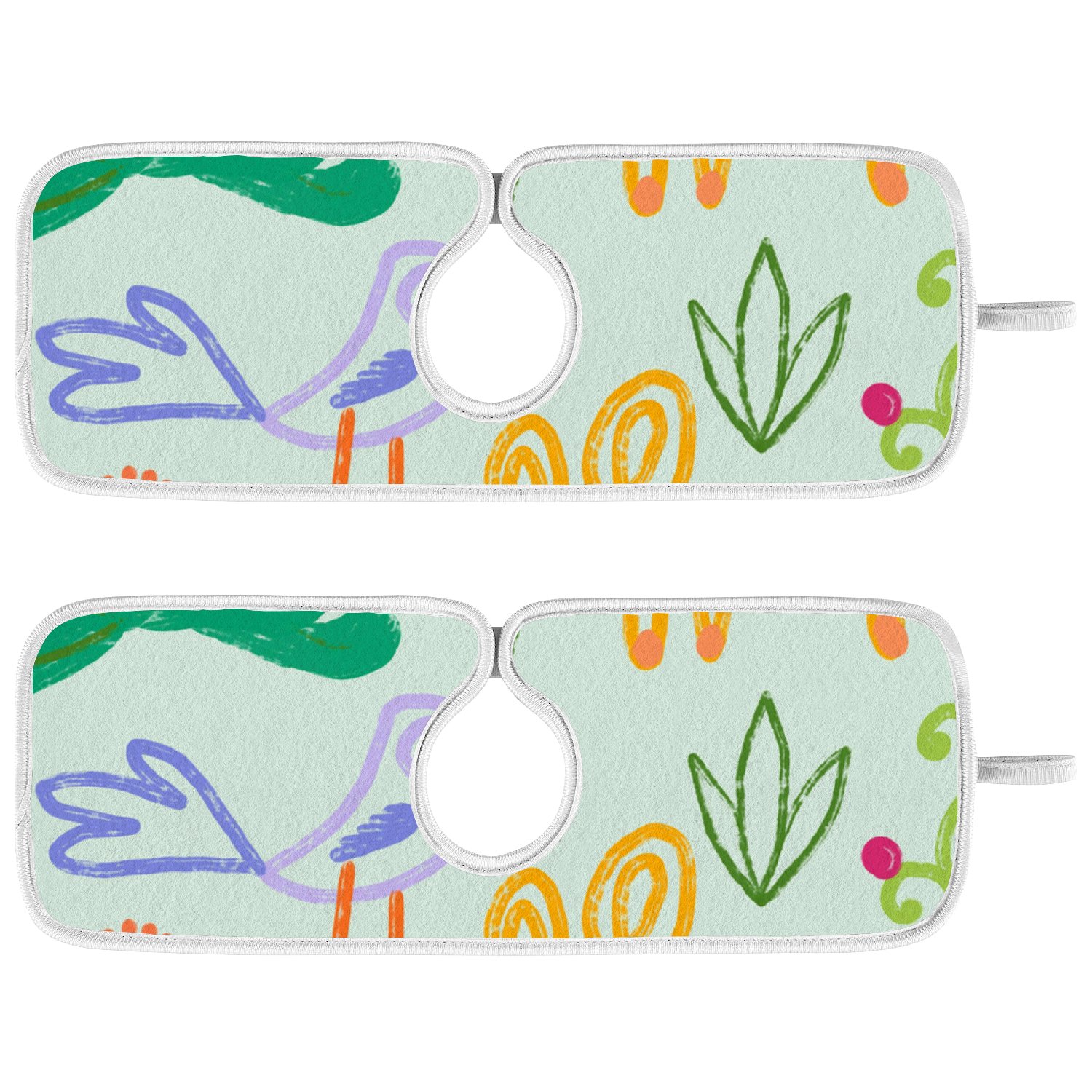 Anyway.go Faucet Absorbent Mat of 2 Pack, Long Kitchen Faucet Water ...