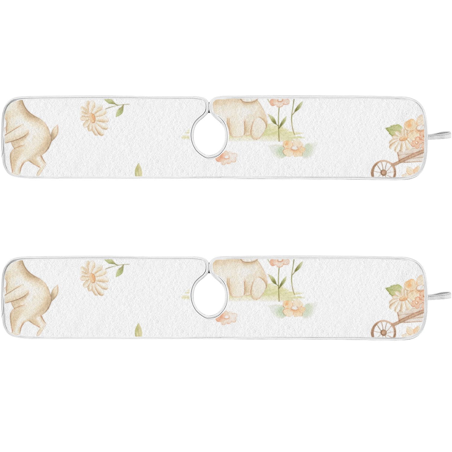 Anyway.go Faucet Absorbent Mat of 2 Pack, Long Kitchen Faucet Water ...