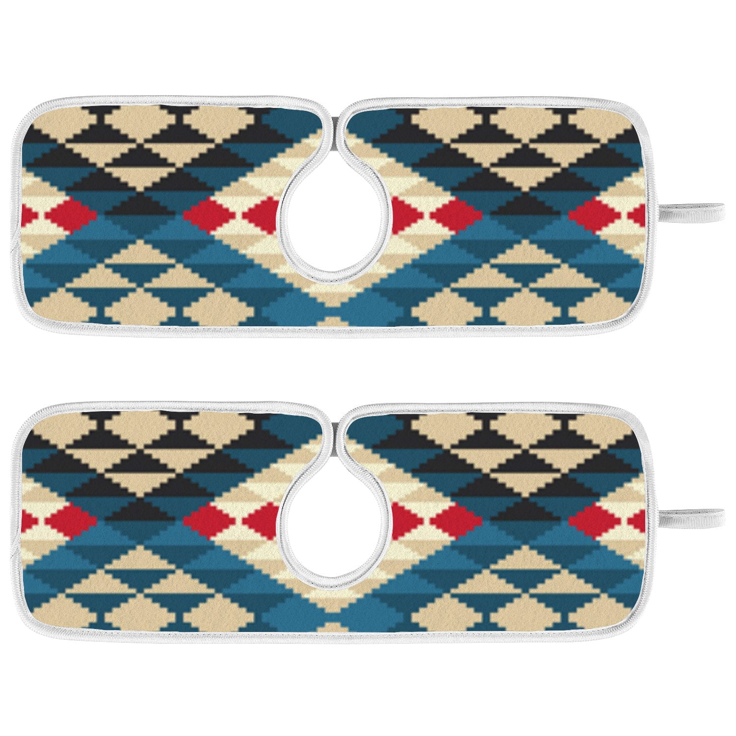 Anyway.go Faucet Drying Mat 2 Pack, Washable Faucet Absorbent Mat Sink ...