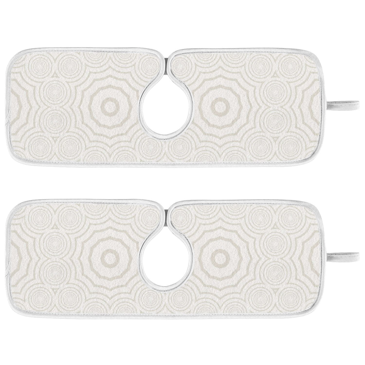Anyway.go Faucet Drying Mat 2 Pack, Washable Faucet Absorbent Mat Sink ...