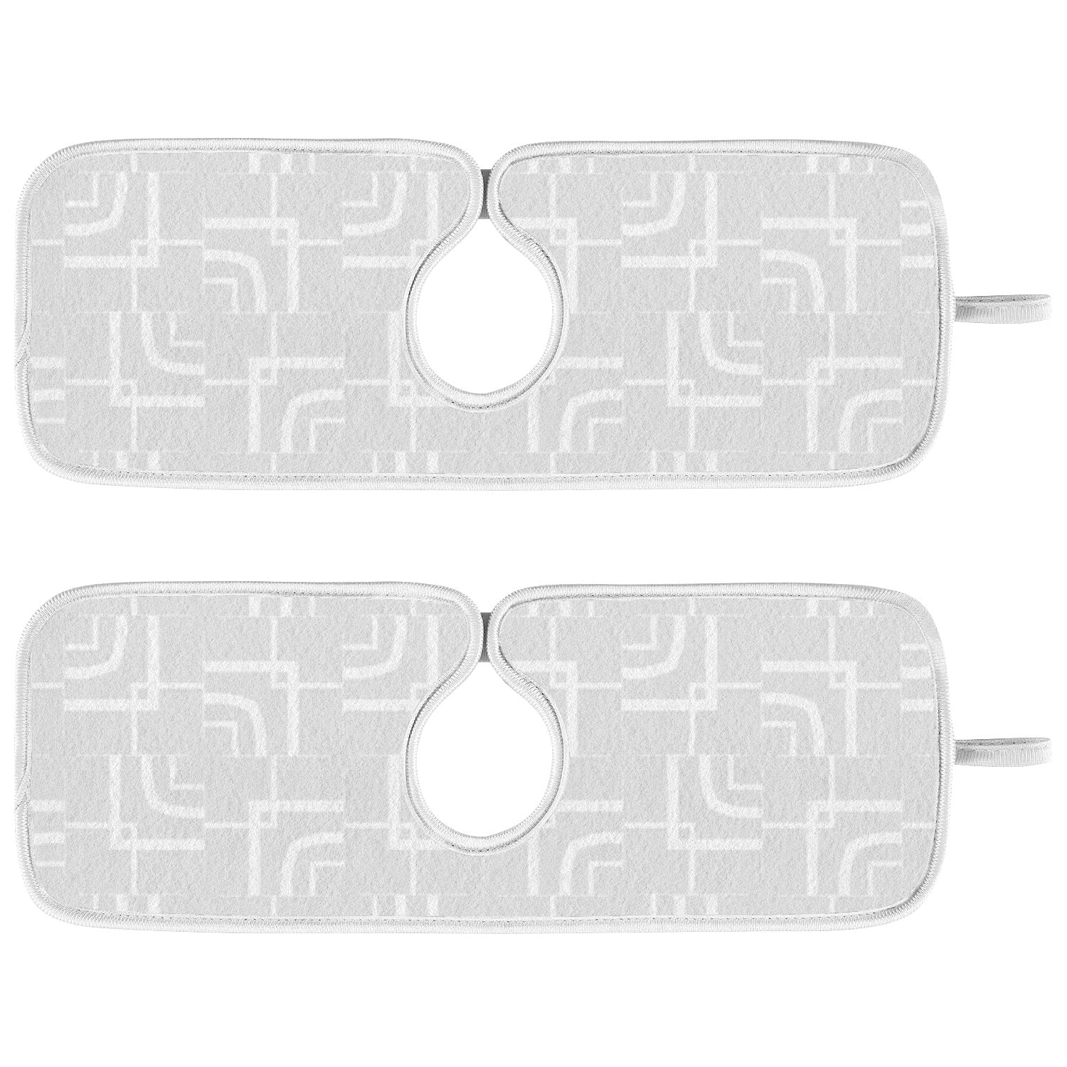 Anyway.go Faucet Drying Mat 2 Pack, Washable Faucet Absorbent Mat Sink ...