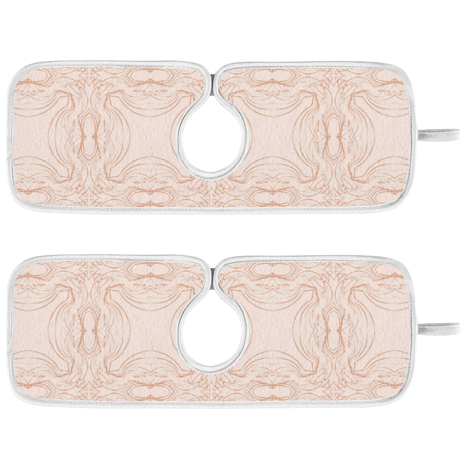 Anyway.go Faucet Drying Mat 2 Pack, Washable Faucet Absorbent Mat Sink ...